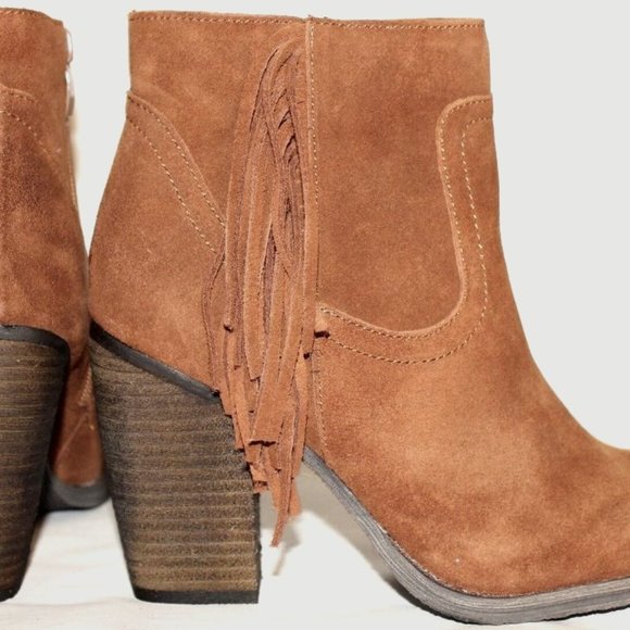 Sbicca | Shoes | Sbicca Marimba Fringe Whiskey Premium Suede Leather ...